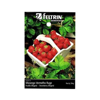 SEMENTE FELTRIN MORANGO VERMELHO RUGE 25 x 50mg = 1.250mg - Sementes ...