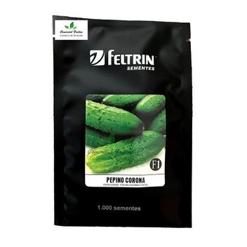 Sementes de Pepino Híbrido Corona F1 Env. C/ 1.000 Sementes - FELTRIN ...