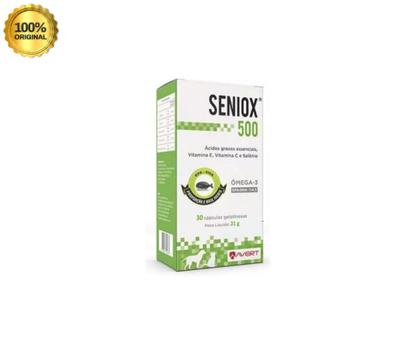 Seniox 500 Mg Avert 30 Cápsulas Suplemento Para Cachorro e Gatos ...