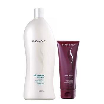 Senscience Silk Moisture Shampoo 1L+Máscara Inner Restore Deep ...