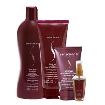 Senscience True Hue Duo Home Care Oleo Capilar 55ml e Renewal Mask ...