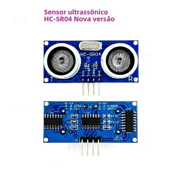 Sensor De Distância Ultrassônico HC-SR04 Módulo De Alcance Para Arduino HCSR04 Detector De Ondas ...