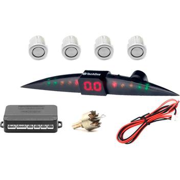 Sensor De Estacionamento Prime Prata 4 Pontos - Tech One - Sensor de ...