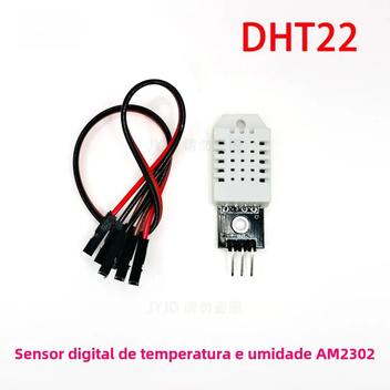Sensor de Temperatura e Umidade Digital DHT22/AM2302 - Módulo com Cabo ...