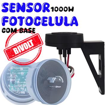 Sensor Rele Fotocélula Fotoelétrico Sensor Bivolt Com Suporte 1000w 01 ...