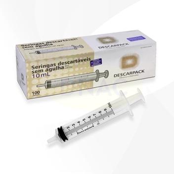 Seringas descartáveis sem agulha 10 ml bico luer slip - Descarpack ...