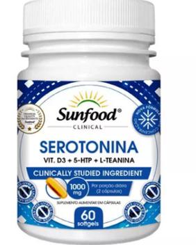 Serotonina 1000mg em 2 caps - 60 caps Sunfood - Fitoterápicos ...