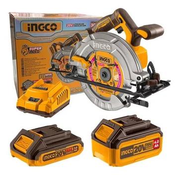 Serra circular 7.1/4 bateria 20v linha p20s com 1 bateria 4.0ah 1 ...
