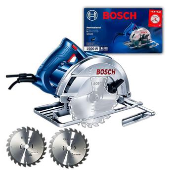 Serra Circular Bosch GKS 150 7.1 / 4pol 1500W 184mm 6000rpm Com Disco de Corte Extra Madeira MDF ...