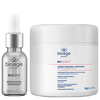 Serum Facial Btx + Creme Corporal Hidratante 500g Bio Hidrat - Bioage ...