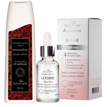 Sérum intimo Skintimate e sabonete intimo Sensualize 200ml ...