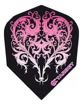 Set 3 Flights para dardo Target Pro 100 Flights Preto e rosa ...