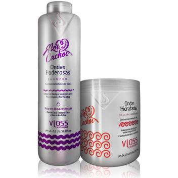 Shampoo Afro E Máscara Nós Cachos, Trate Seus Cachos - Vloss - Kit de ...