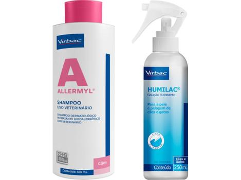 Shampoo Allermyl Glyco 500ml + Humilac Hidratante 250ml - Virbac ...