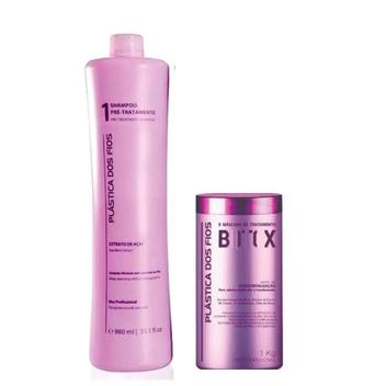 Shampoo anti residuo Plastica 1L e Botox plastica dos fios 1KG ...