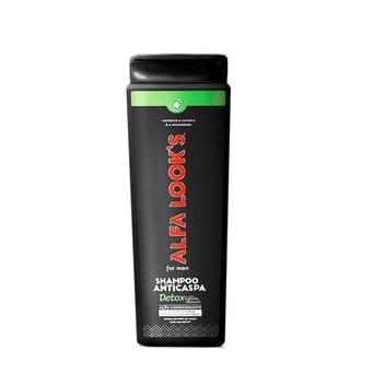 Shampoo Anticaspa Detox Alfa Looks 400Ml - Alfalooks - Shampoo - Magazine Luiza