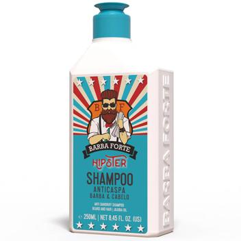 Shampoo Anticaspa Hipster Barba e Cabelo 250mL Barba Forte - Shampoo ...