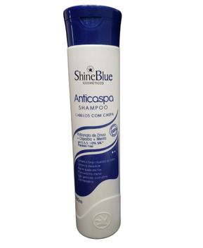 Shampoo Anticaspa Shine Blue Controle De Caspa Queda E Oleosidade ...