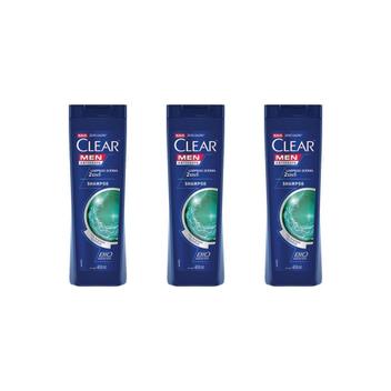 Shampoo Clear 400Ml Limpeza Diaria 2 Em 1 - Kit Com 3Un - Shampoo ...