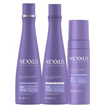 Shampoo, condicionador e espuma Hair Care Nexxus HY-VOLUME Weightless ...