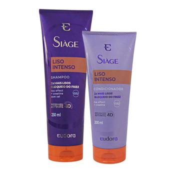 Shampoo + Condicionador Siage Eudora Liso Intenso - Kit Shampoo e ...
