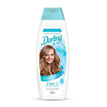 Shampoo Darling 2 Em 1 Todos os Tipos de Cabelos 350ml Embalagem c/ 6 ...
