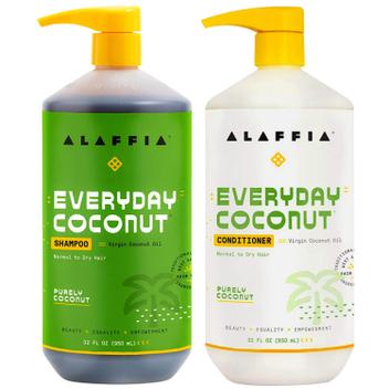 Shampoo e condicionador Alaffia EveryDay Coconut 960ml - Shampoo ...