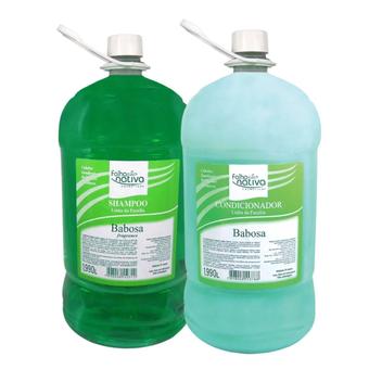 Shampoo e Condicionador Babosa Folha Nativa 1,990 Litros - Kit Shampoo ...