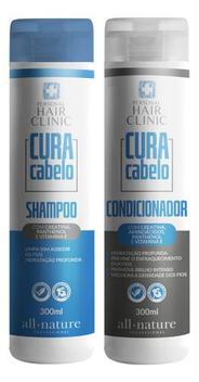 Shampoo E Condicionador Cura Cabelo Hair All Nature 300ml - Kit Shampoo ...