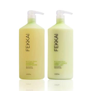Shampoo e Condicionador Fekkai Brilliant Gloss - 1 Litro - Kit Shampoo ...