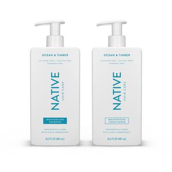 Shampoo e Condicionador Native Ocean & Timber - 500mL - Kit Shampoo e ...