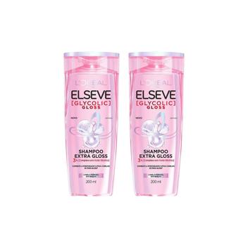 Shampoo Elseve 200ml Glycolic Gloss - Kit C/2un - Máscara Capilar ...