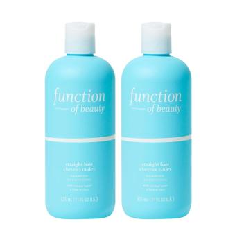 Shampoo Function of Beauty Customizable Straight Hair, pacote com 2 ...