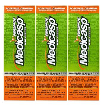 Shampoo Medicasp com Gel de Alcatrão de Carvão - 3 Unidades de 180ml ...