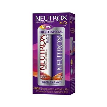 Shampoo Neutrox 24 Multibenefícios 300ml + Condicionador Neutrox 24 ...
