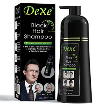 Shampoo preto 400ml, cor natural, durabilidade 30 dias, rápido e fácil ...