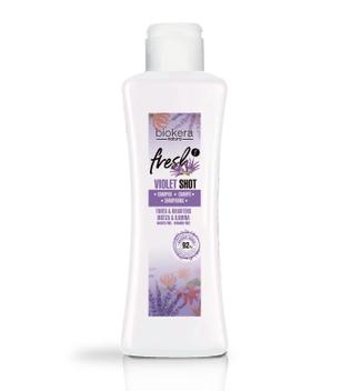 Shampoo Salerm Biokera Natura Fresh Violet Shot 320ml - Máscara Capilar ...