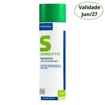 Shampoo Sebolytic Contra Seborreia Oleosa 250ml Virbac Cães - Outros ...