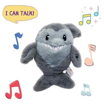 Shark Mimic Repeats Talk Back Plush Early Learning Kids Toy - Mighty ...