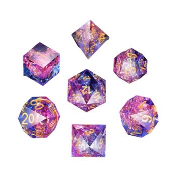 Sharp Edge DND Dice Set, Resina Dice para Dungeons and Dragons, Role ...