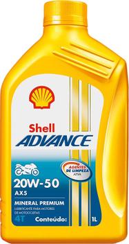 Shell Advance AX5 20W50 Mineral API SL JASO MA2 - Óleo Corporal ...