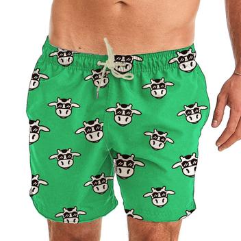 Short Masculino Praia Verde Vaca Lôca - Bermuda e Short de Praia ...