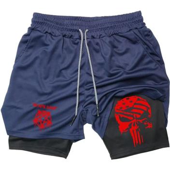 Shorts de Treino Masculino - Dupla Camada, Secagem Rápida para Corrida ...