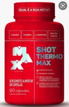 Shot thermo max pote 60 cápsulas - MAX TITANIUM - Termogênico ...