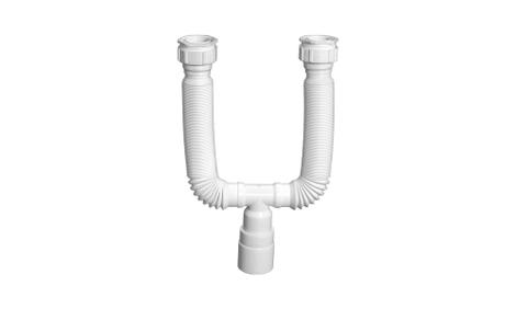 Sifão Sanfonado Ajustável Duplo Pvc Krona - Sifão Universal - Magazine ...