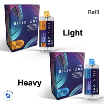 Silicone de Adição Silic One (Fluido) (1 Cartucho de 50ml) - FGM - Kit ...