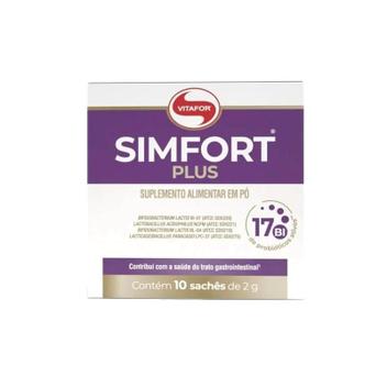 Simfort Plus Probiótico com 4 Espécies 2g Vitafor 10 Sachês ...