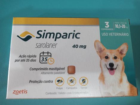 Simparic 40mg - Zoetis - Antipulga e Carrapaticida - Magazine Luiza