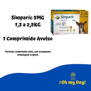 Simparic 5mg 1,3 a 2,5kg 1 comprimido avulso - Antipulga e ...