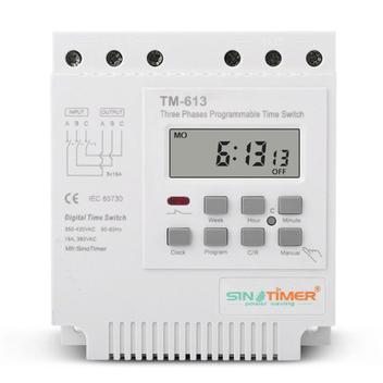 SINOTIMER TM613 380v Interruptor de temporizador trifásico com luz de fundo - generic ...